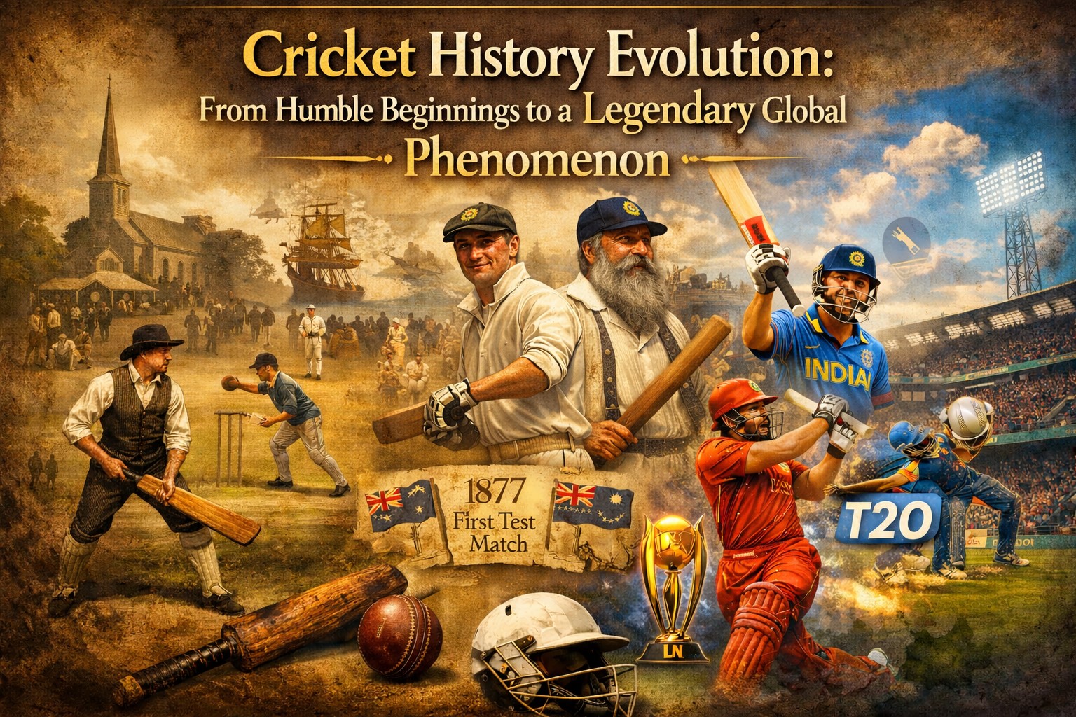 Cricket History Evolution: From Humble Beginnings to a Legendary Global ...